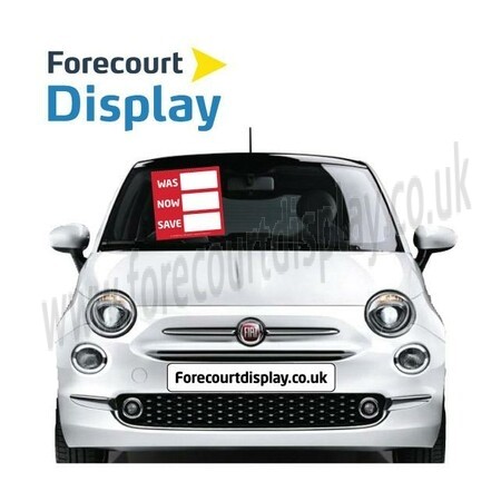 "Was" "Now" Window Sticker