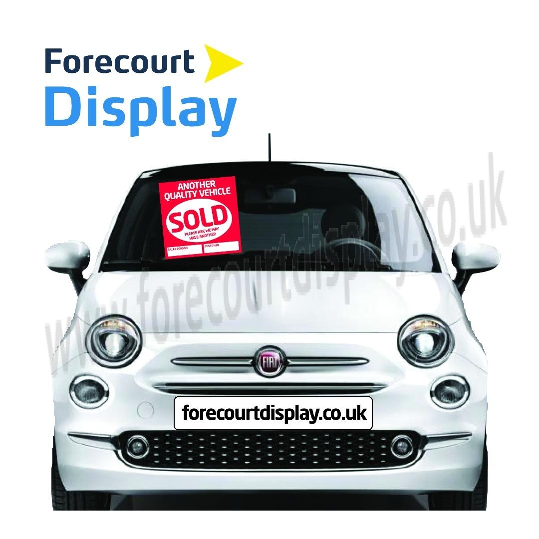 Sold Windscreen Display Sticker